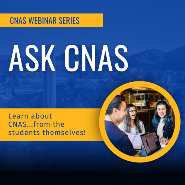Ask-CNAS-Event-Promo | College of Natural & Agricultural Sciences